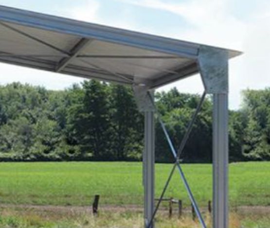 Abri bi-pente en kit - 8x15x3,35m - BATIMENTSMOINSCHERSCOM/ C2I COMMERCE SARL