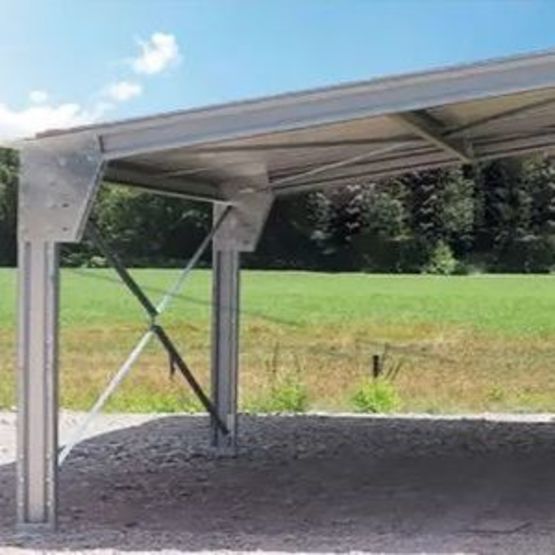 Appentis galvanisés 20m² - 4,1x5x2,49m - BATIMENTSMOINSCHERSCOM/ C2I ...