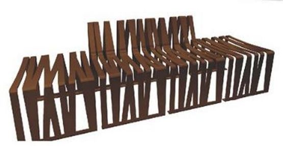 Banc modulaire pour aménagement urbain | EOL - Sarragala