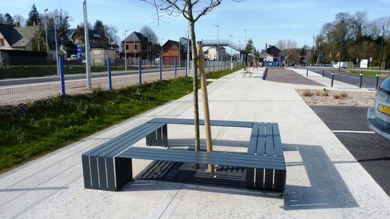 Banc tout-métal sans dossier | STEEL BLOC - NORCOR