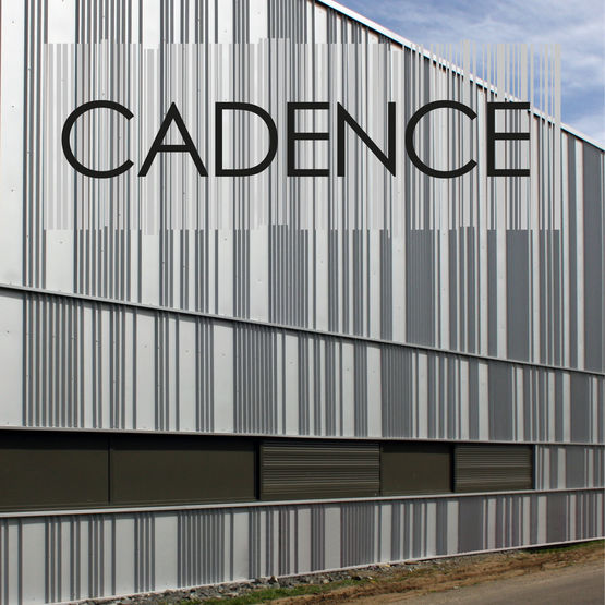 Cadence Triangle : Bardage acier en 3 largeurs différentes et 11 profils