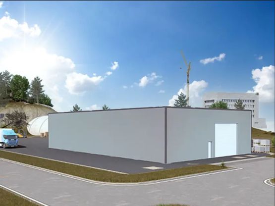 Bâtiment industriel fermé et isolé avec acrotère - 20,6x30x6m ...