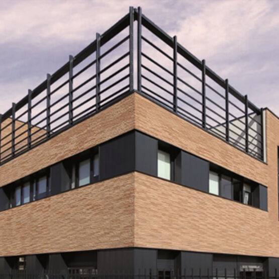 Brique de parement architectonique à maçonner pour façades en structure ...