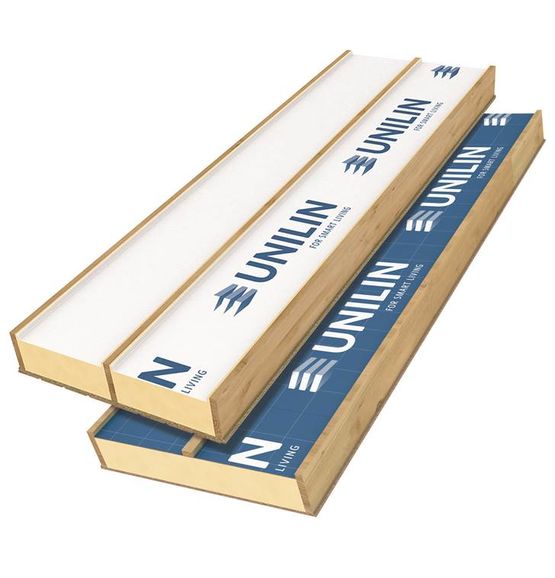 Caisson isolant chevronné à sous-face décorative pour toiture ...