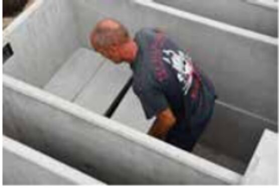 Caveau funéraires simple et double | CGRAFK - CBS BETON NV