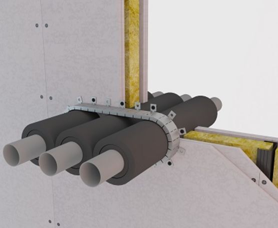 Collier coupe-feu pour passages de réseaux techniques | AF Multicollar - AF SYSTEMS