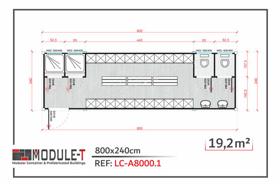 Conteneur de chantier | Module T - MODULE T FRANCE
