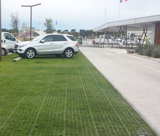 Dalles carrossables pour gazon | Nidagrass - NIDAPLAST