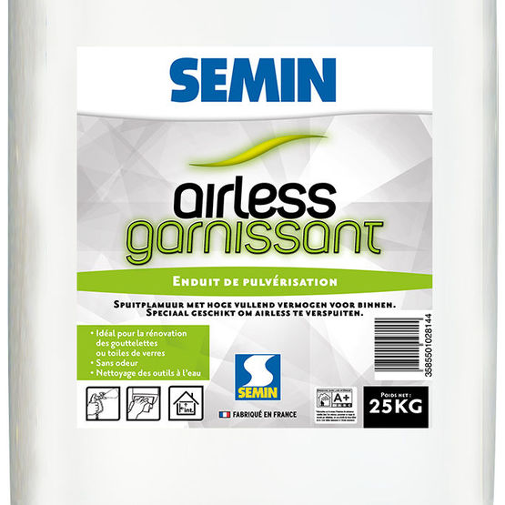 SEMIN AIRLESS GARNISSANT : Enduit AIRLESS garnissant spécial débullage béton – Batiproduits