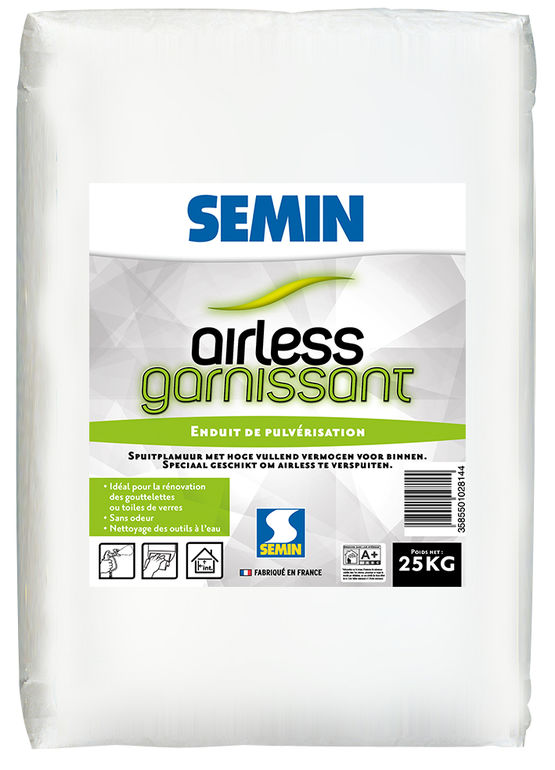 SEMIN AIRLESS GARNISSANT : Enduit AIRLESS garnissant spécial débullage béton – Batiproduits