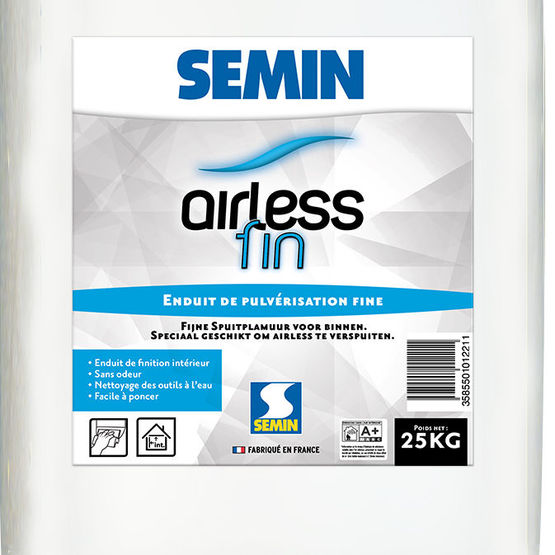 SEMIN AIRLESS FIN : Enduit de projection fin special Airless – Batiproduits