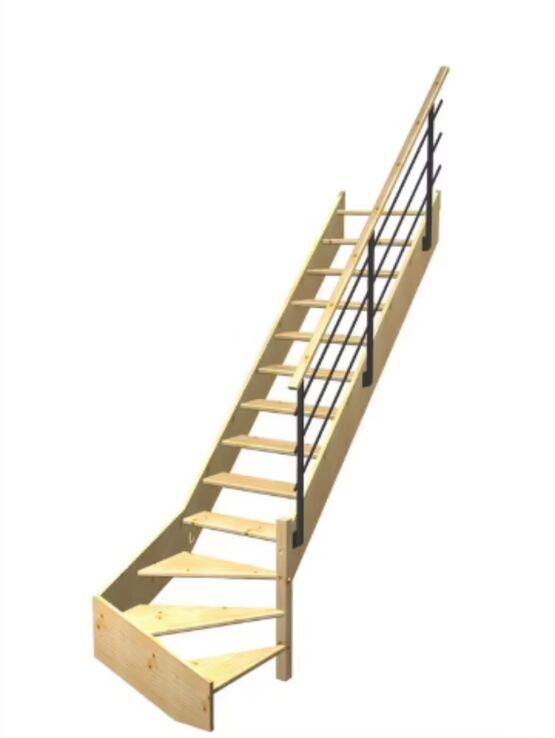 Escalier Aria Quart Tournant Bas Rampe Evan | LAPEYRE SERVICES ...
