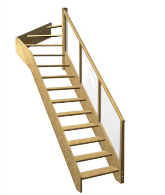 Escalier Aria quart tournant haut rampe Emerence| LAPEYRE SERVICES ...