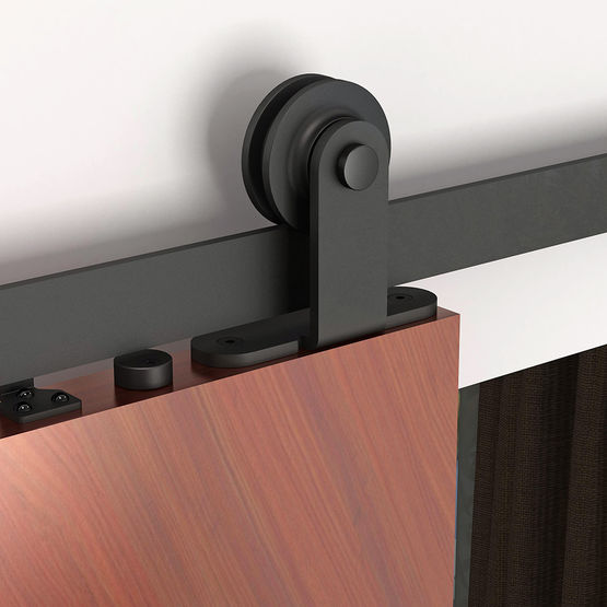 Ferrure de porte coulissante bois en acier trempé | Bario I - AC030105 ...