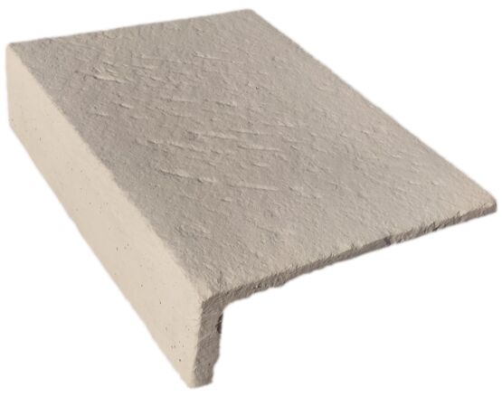 Margelle de piscine en forme de L, aspect pierre - ROUVIÈRE COLLECTION