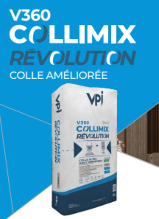 V360 Collimix Revolution : Mortier colle à texture légère très haut rendement - Batiproduits