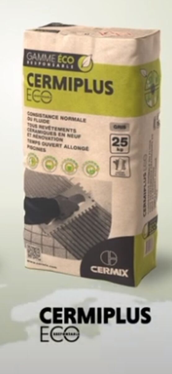 CERMIPLUS ECO : Mortier colle amélioré onctueux pour travaux courants en neuf et rénovation ...