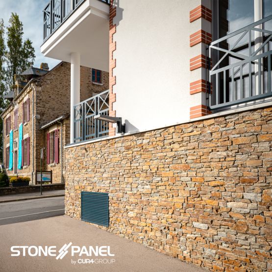 Panneau de parement mural en pierre naturelle | STONEPANEL® SAHARA - CUPASTONE