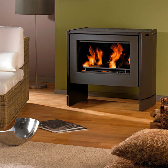 Scope Saey : Poêle à bois en fonte de style contemporain – Batiproduits