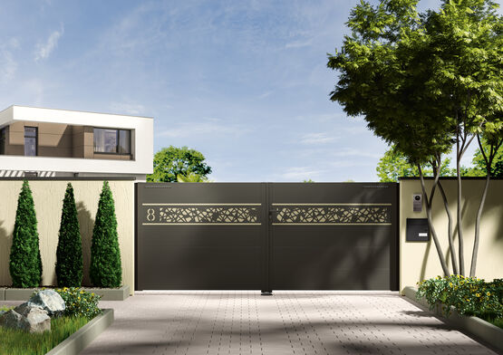 Essentiel : Portail en aluminium design – Batiproduits