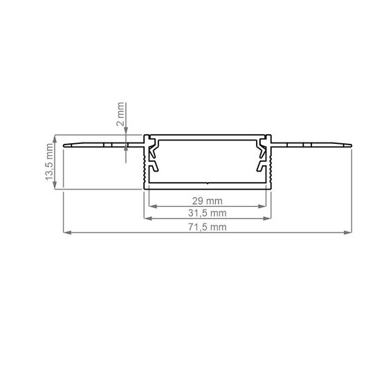 DEOLINE XL type P : Profilé aluminium aux lignes lumineuses ...