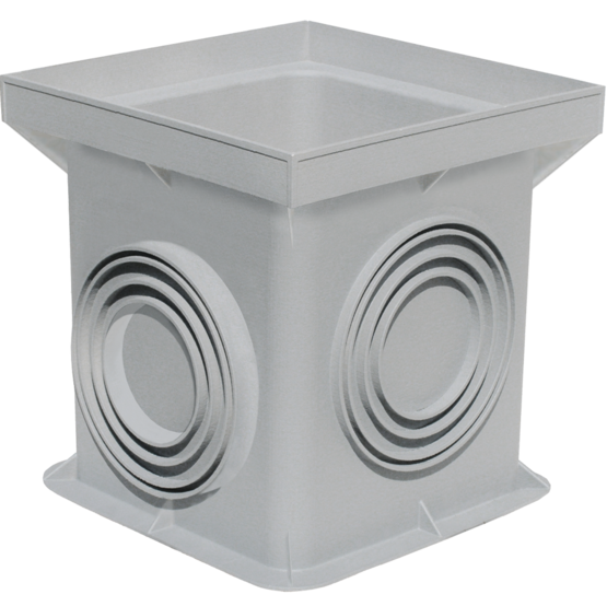 Regard à eaux pluviales en polypropylène pour drainage et récupération