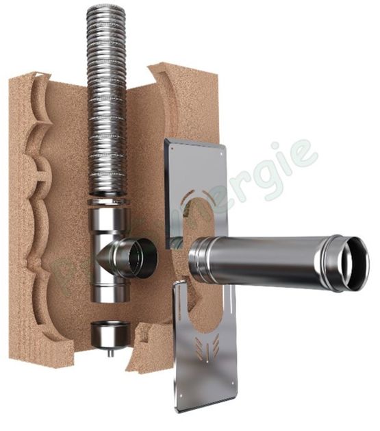 TEN : Tubage flexible pour conduit de cheminée TEN Liss inox double ...