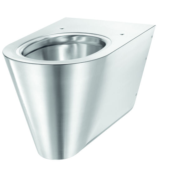WC suspendu en inox poli satiné | WC S21 S réf. 110 310 - DELABIE