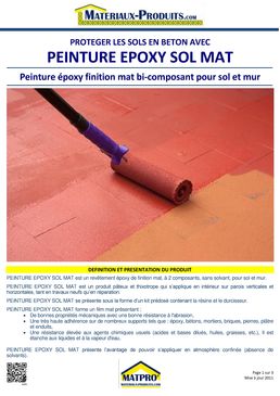Telechargement documentation technique - [Peinture époxy finition mat ...