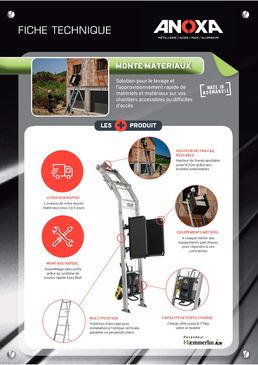Telechargement documentation technique - [Monte matériaux pour levage et approvisionnement ...