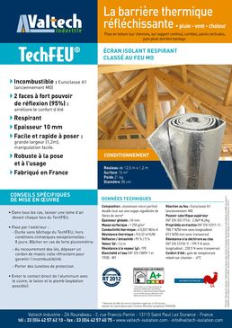 Telechargement documentation technique - [Ecran isolant incombustible ...