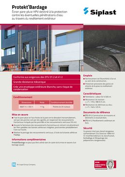 Telechargement documentation technique - [Écran pare-pluie pour ...