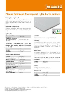 Telechargement documentation technique - [Plaque hydrofuge en béton ...