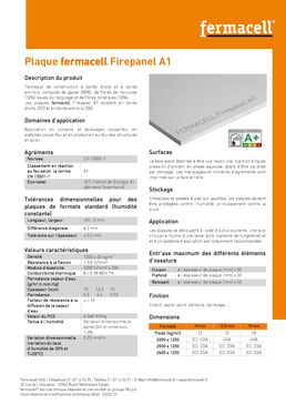 Telechargement documentation technique - [Plaque de plâtre A1 pour la ...