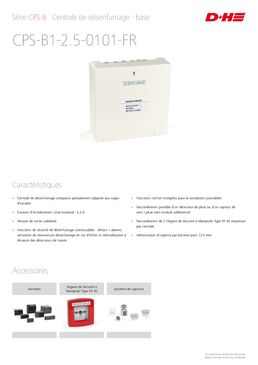Telechargement documentation technique - [Centrale de désenfumage | CPS-B1-FR] - [FT-D+H France ...