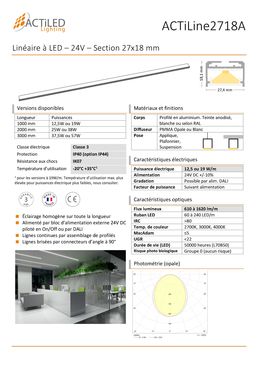 Telechargement documentation technique - [Luminaire linéaire à LED 24V pour un éclairage haute ...