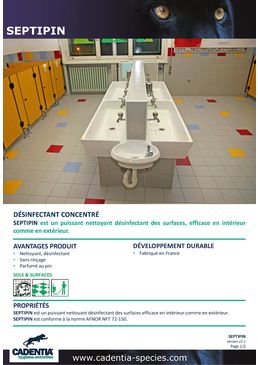 Telechargement documentation technique - [Désinfectant concentré ...