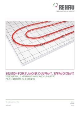 Telechargement documentation technique - [Système prétracé pour plancher chauffant et ...