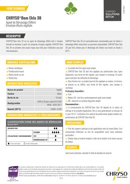 Telechargement documentation technique - [Agent de démoulage végétal en ...