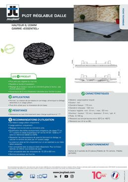 Telechargement documentation technique - [Plot de terrasse réglable en ...