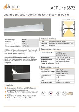 Telechargement documentation technique - [Luminaire linéaire à LED 230V - Suspension pour ...